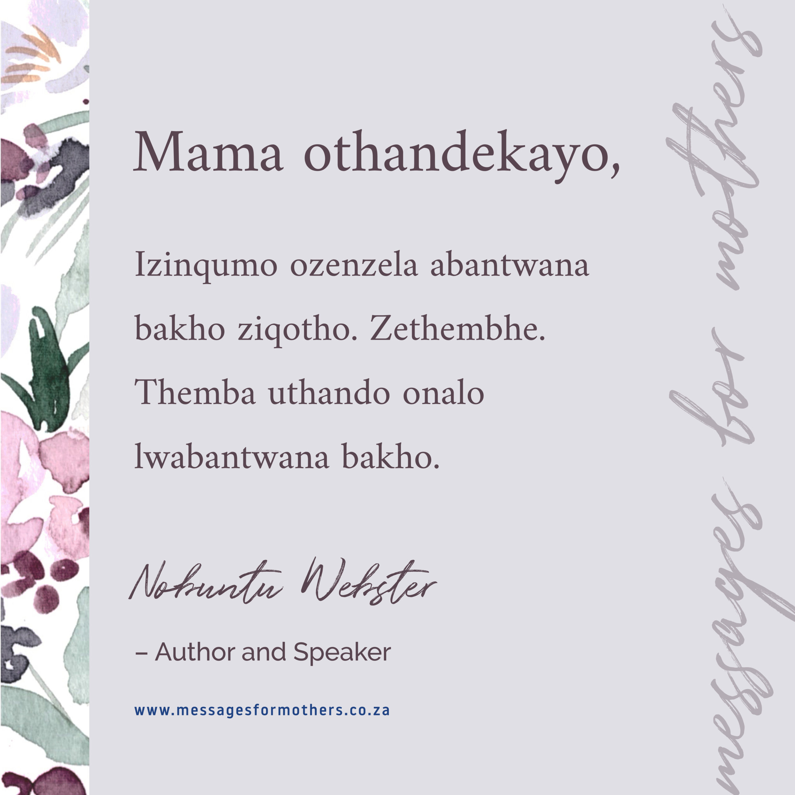 A Love Note from Nobuntu Webster - Embrace